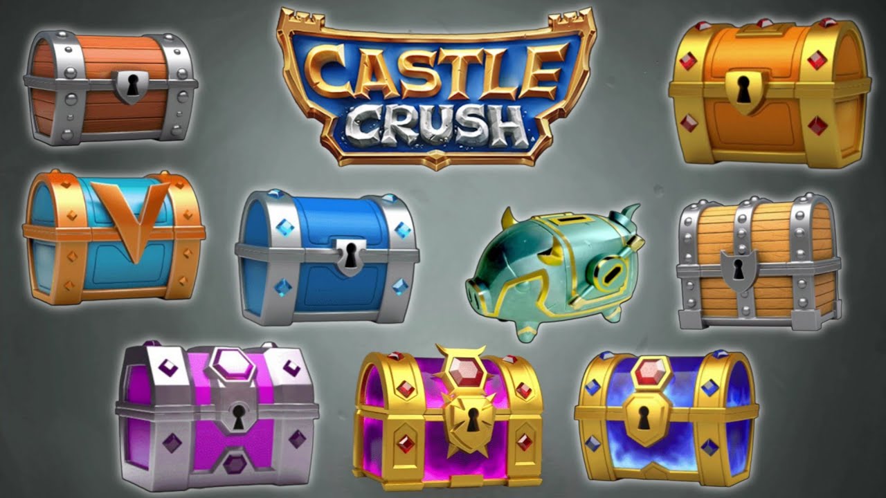 Opening All Types of Chest in Castle Crush - YouTube