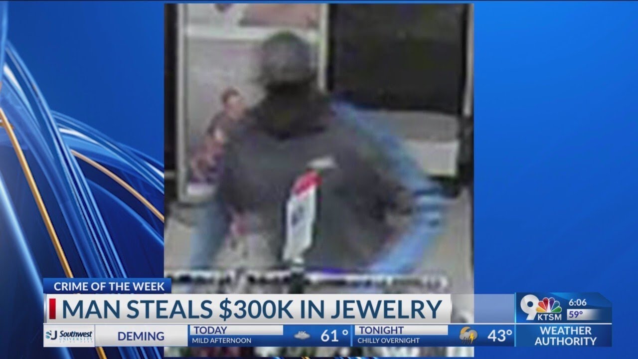 Crime of the Week: Man steals $300K in jewelry from mall store - YouTube