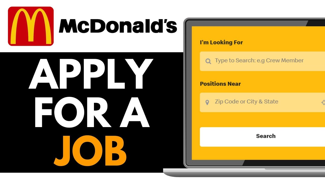 How To Apply For a Job at McDonalds 2025 (QUICK & EASY) - YouTube