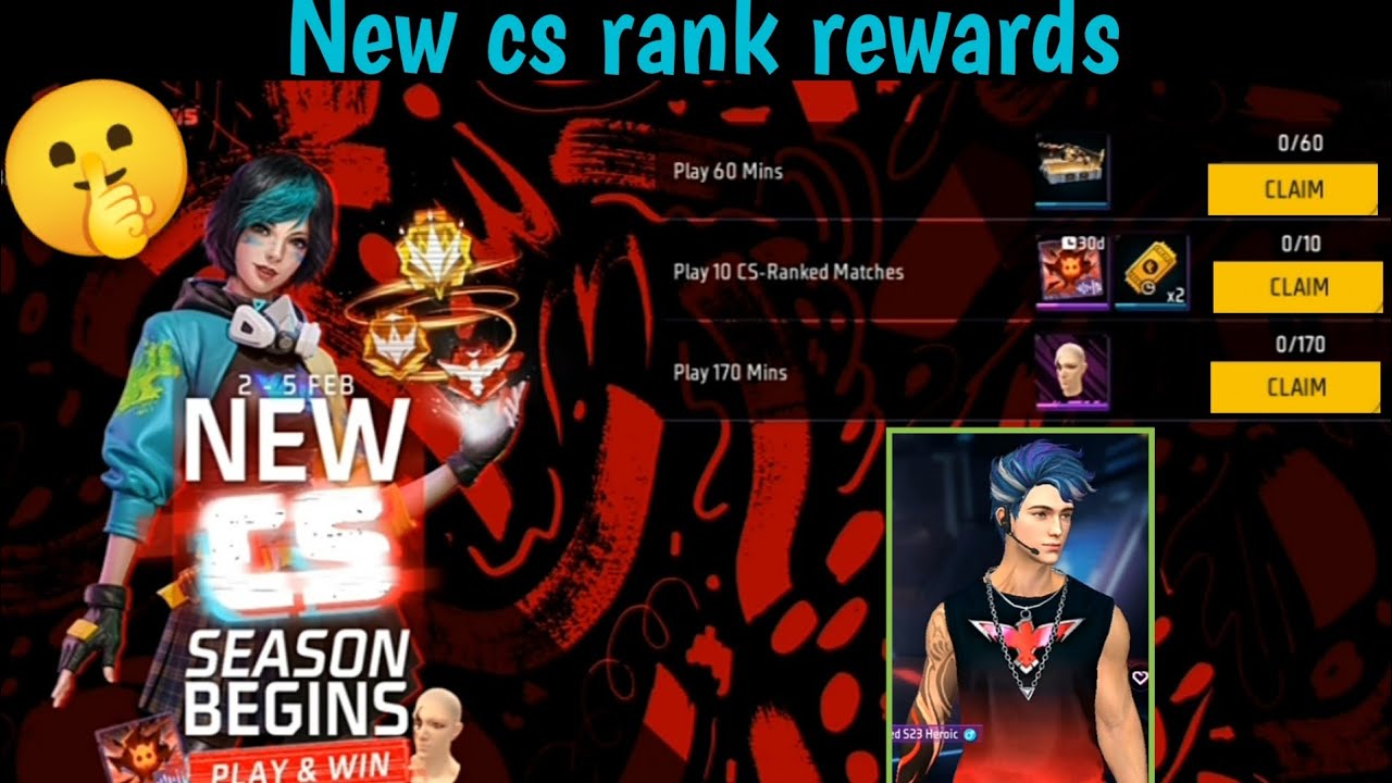 cs new rank season rewards || free fire cs rank event || free fire cs ...