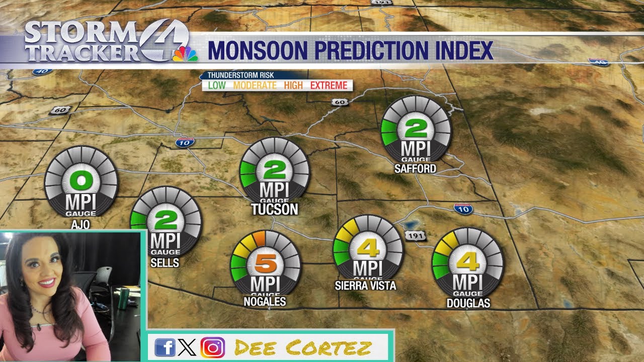We are tracking cooler temperature's and monsoon moisture returns this ...