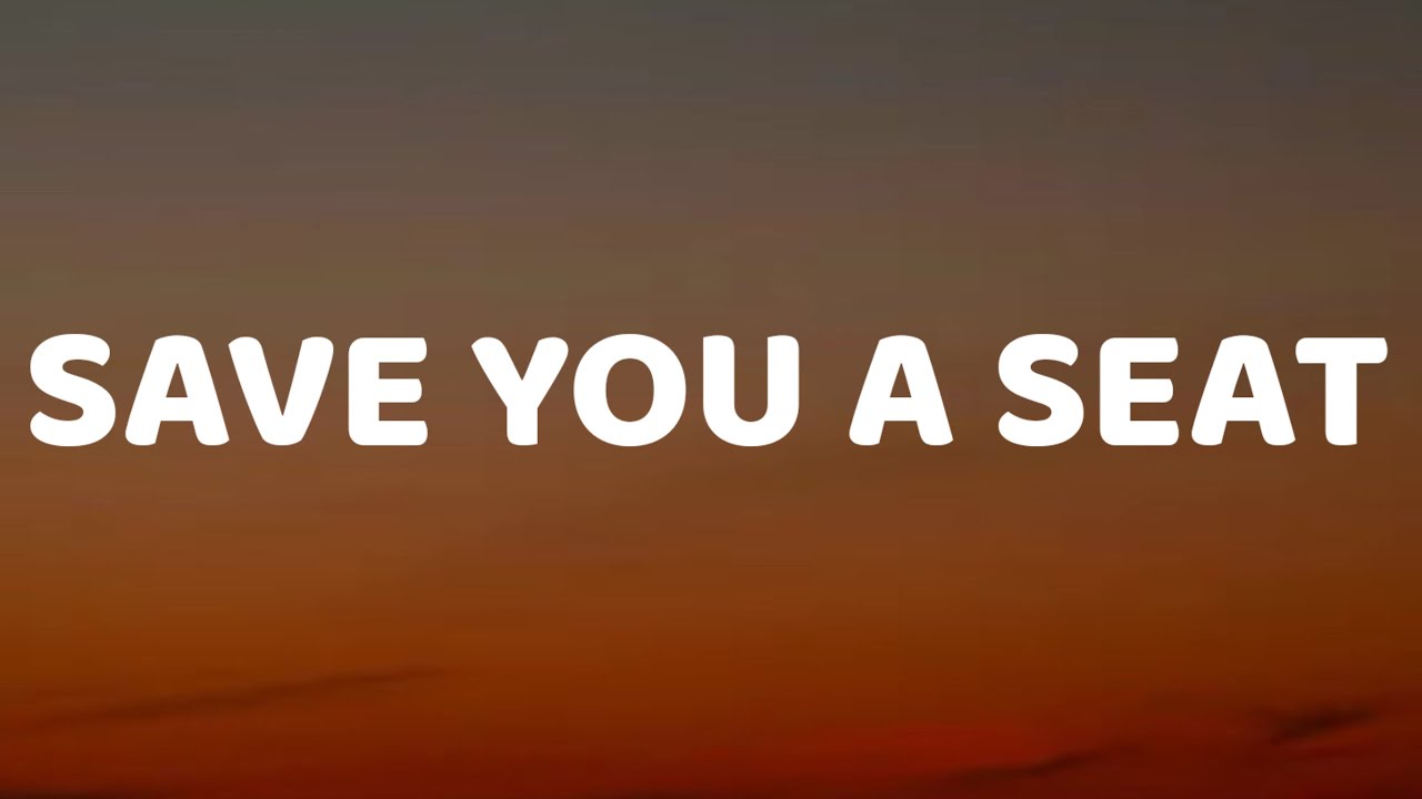 Alex Warren - Save You a Seat (Lyrics) "i'll save you a seat next to me ...
