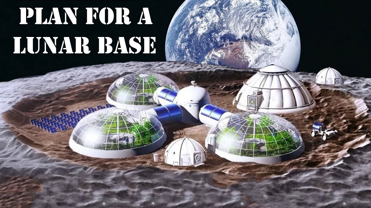 COURSE TO THE MOON. Construction of NASA and SPACEX lunar base - YouTube