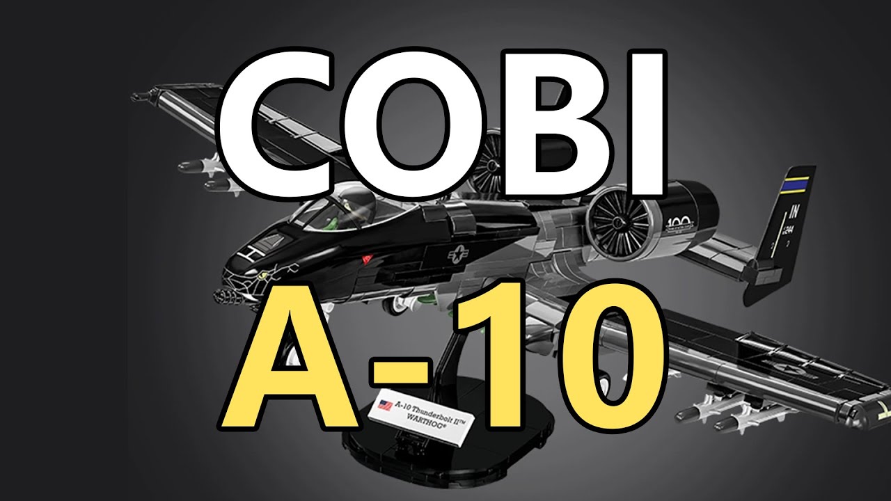 COOL!COBI 5837 黑蛇 A-10 雷电2 疣猪 战斗机 Thunderbolt II Warthog - YouTube
