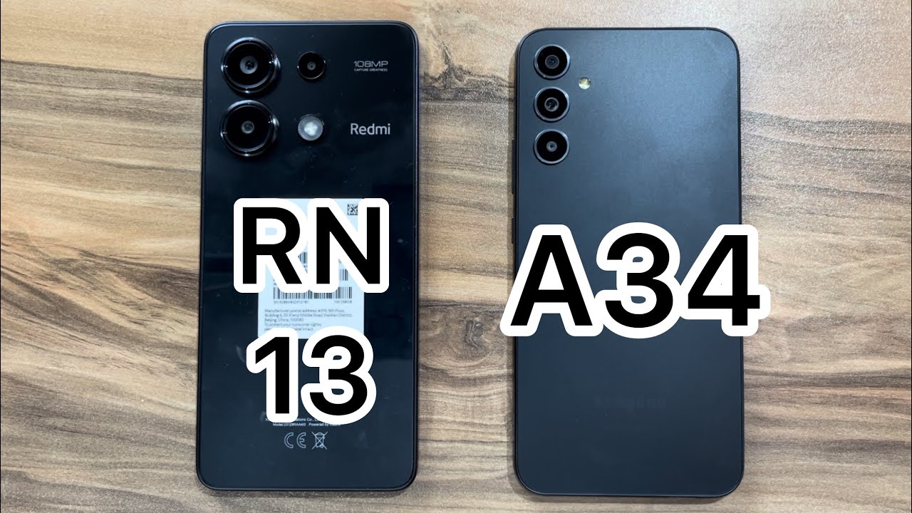 Xiaomi Redmi Note 13 vs Samsung Galaxy A34 - YouTube