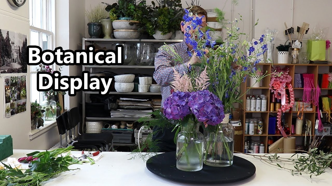 How To Make A Botanical Themed Display - YouTube