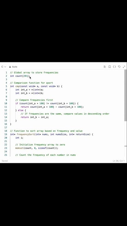 1636 Sort Array By Increasing Frequencystep By Step Solution Coding 2318