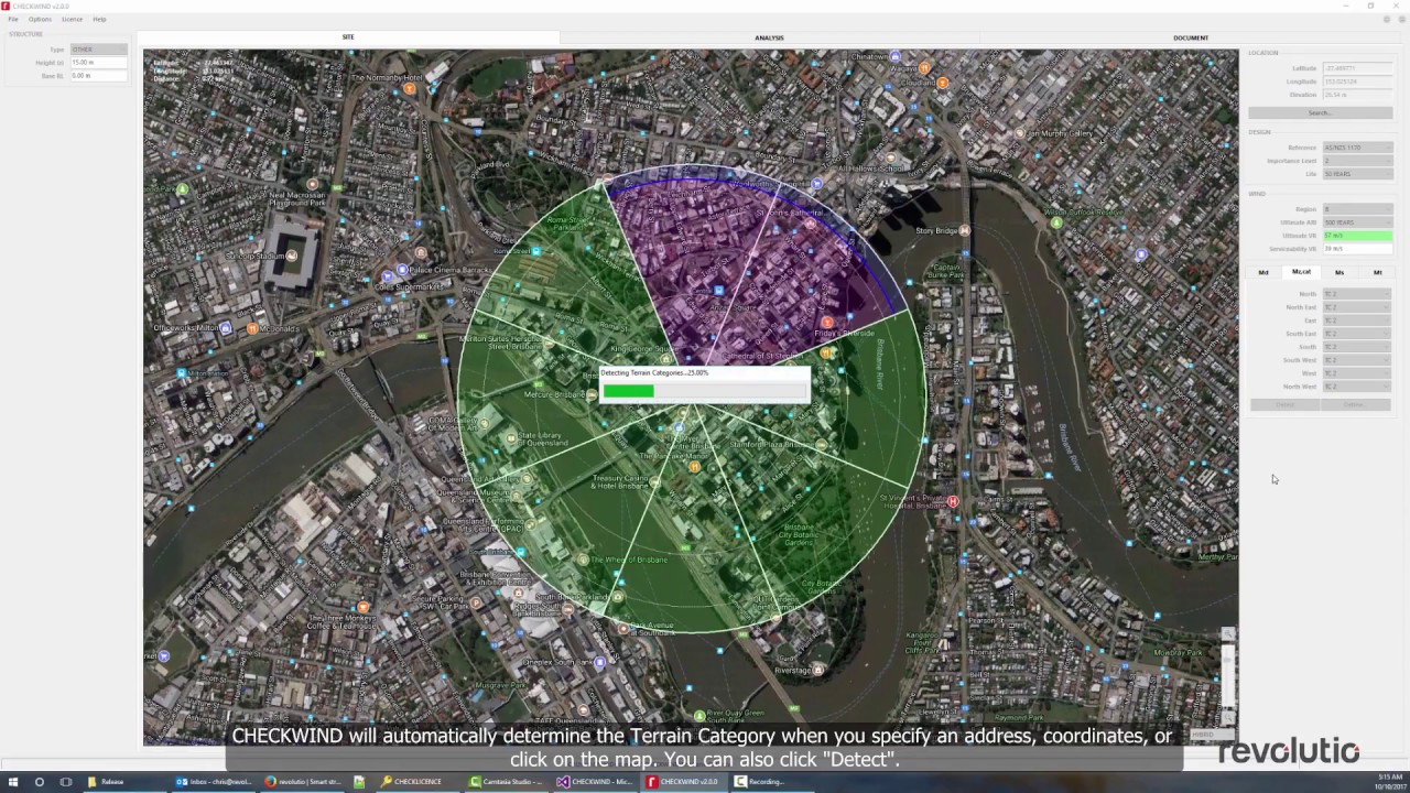 CHECKWIND Automated Terrain Category (Mz,cat) Detection to AS/NZS 1170. ...