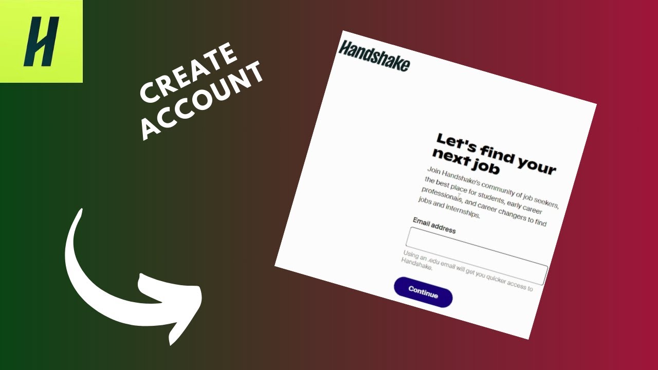 how to create handshake account - YouTube
