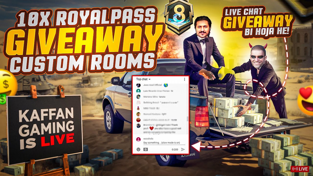 10x Royal Passes Giveaway and Custom Rooms - LIVE🔴 - YouTube