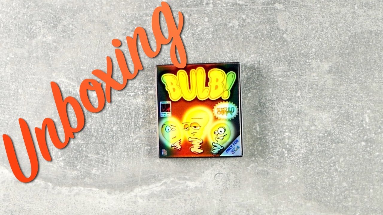 Unboxing "Bulb" NEW GameBoy Homebrew Game - YouTube