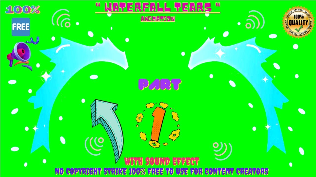 Crying Waterfall 🌊Tears 💧💧💧Emoji Animation With Sound Effect🔊No ...