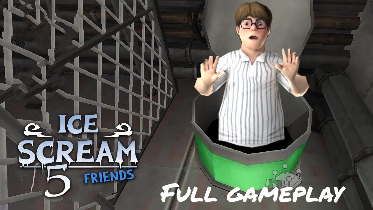 Ice scream 5 friends full gameplay - YouTube