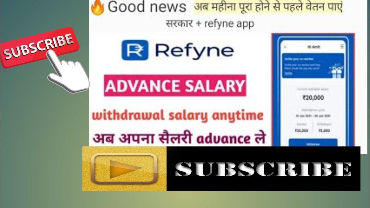 refyne app full process। advance salary।। withdrawal salary anytime ...