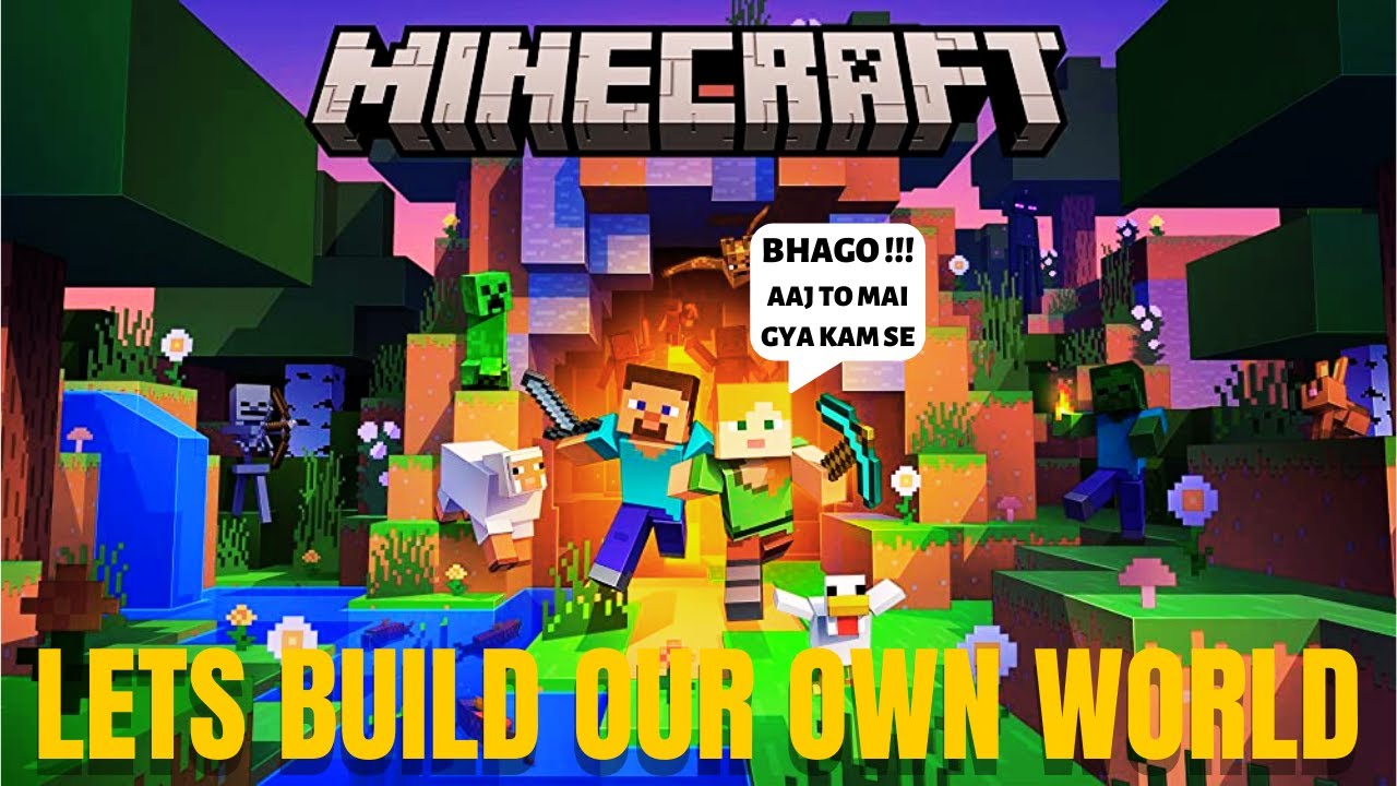 LETS BUILD OUR OWN WORLD || MINCRAFT DAY 1|| MINECRAFT LIVE || MINCRAFT ...