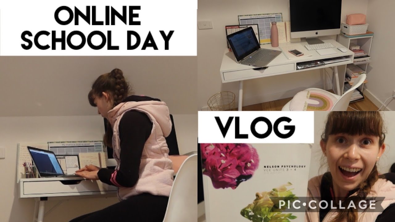 quarantine online school routine | VLOG - YouTube