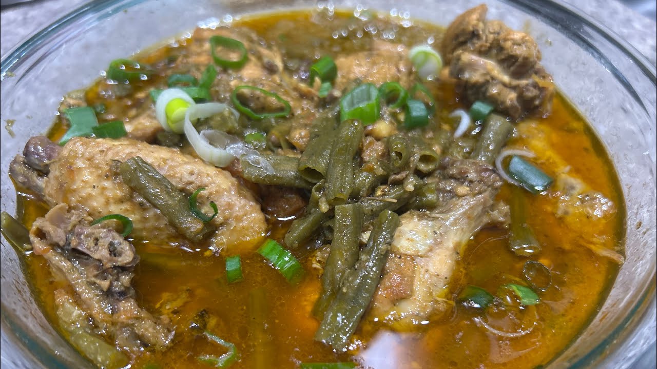 Chicken with Bodi (Bora or Yardlong bean) and tomatoes. - YouTube