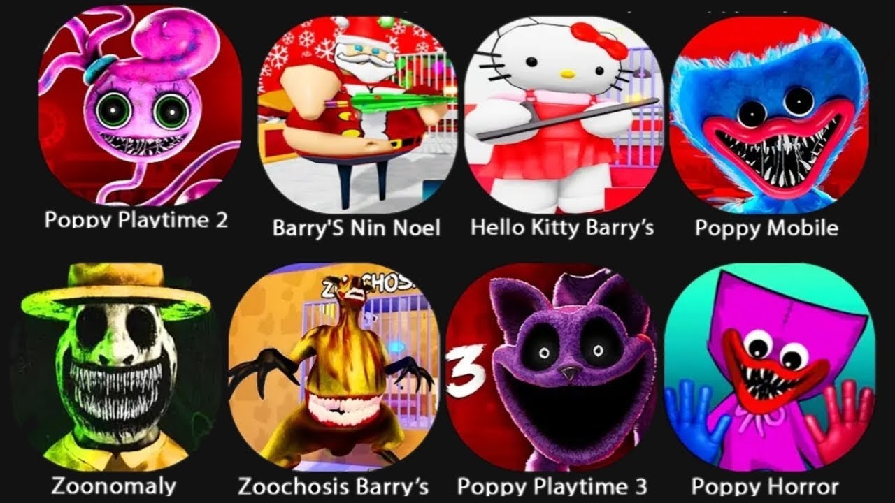 Poppy Playtime Chapter 2 3,Poppy Mobile,Zoochosis Barry’s,Poppy ...