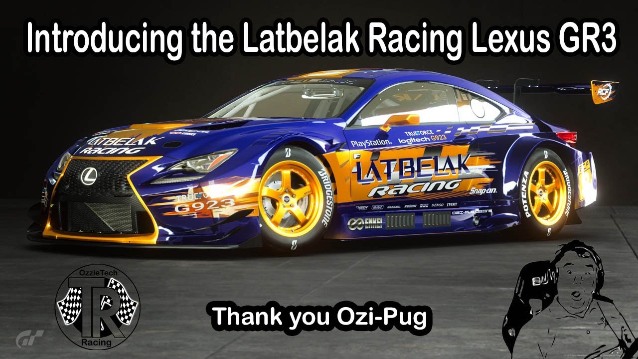 Introducing the Latbelak Racing Lexus Gr3 designed by Ozi_Pug - YouTube