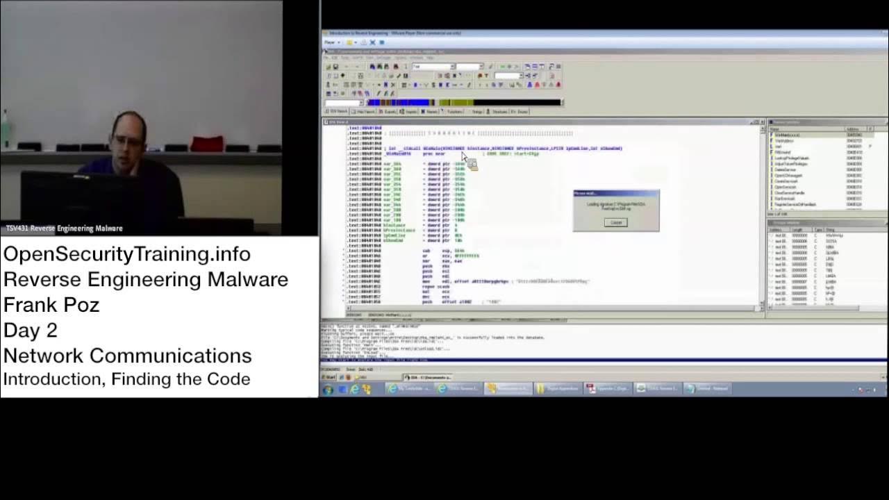 Reverse Engineering Malware Day 2 Part 1: Network Communications - Introduction, Finding the ...
