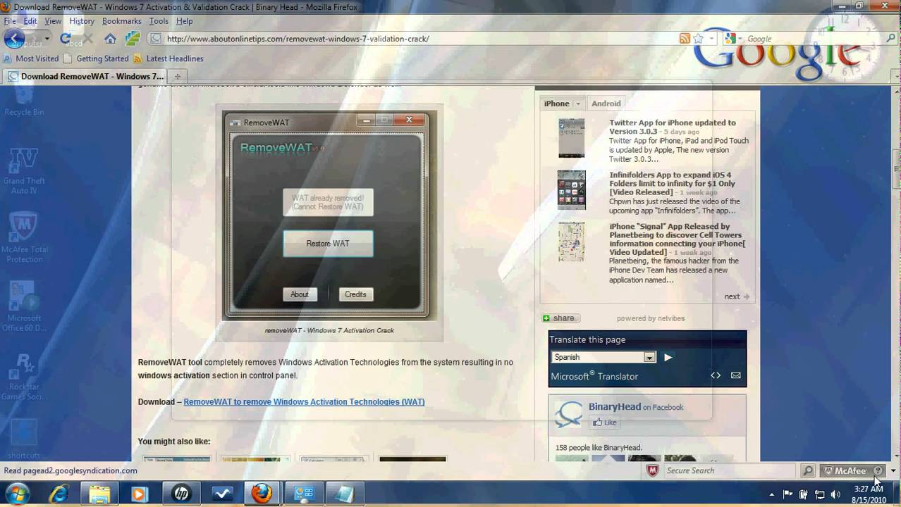 windows 7 not genuine fix - YouTube