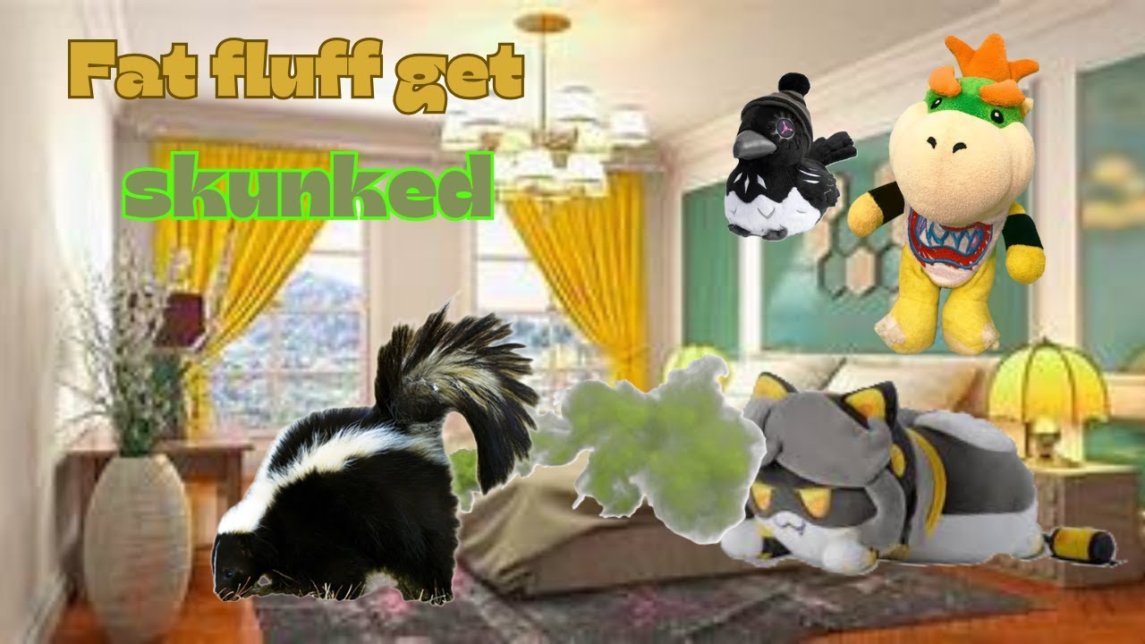 Murder drones plush: fat fluff get skunked - YouTube