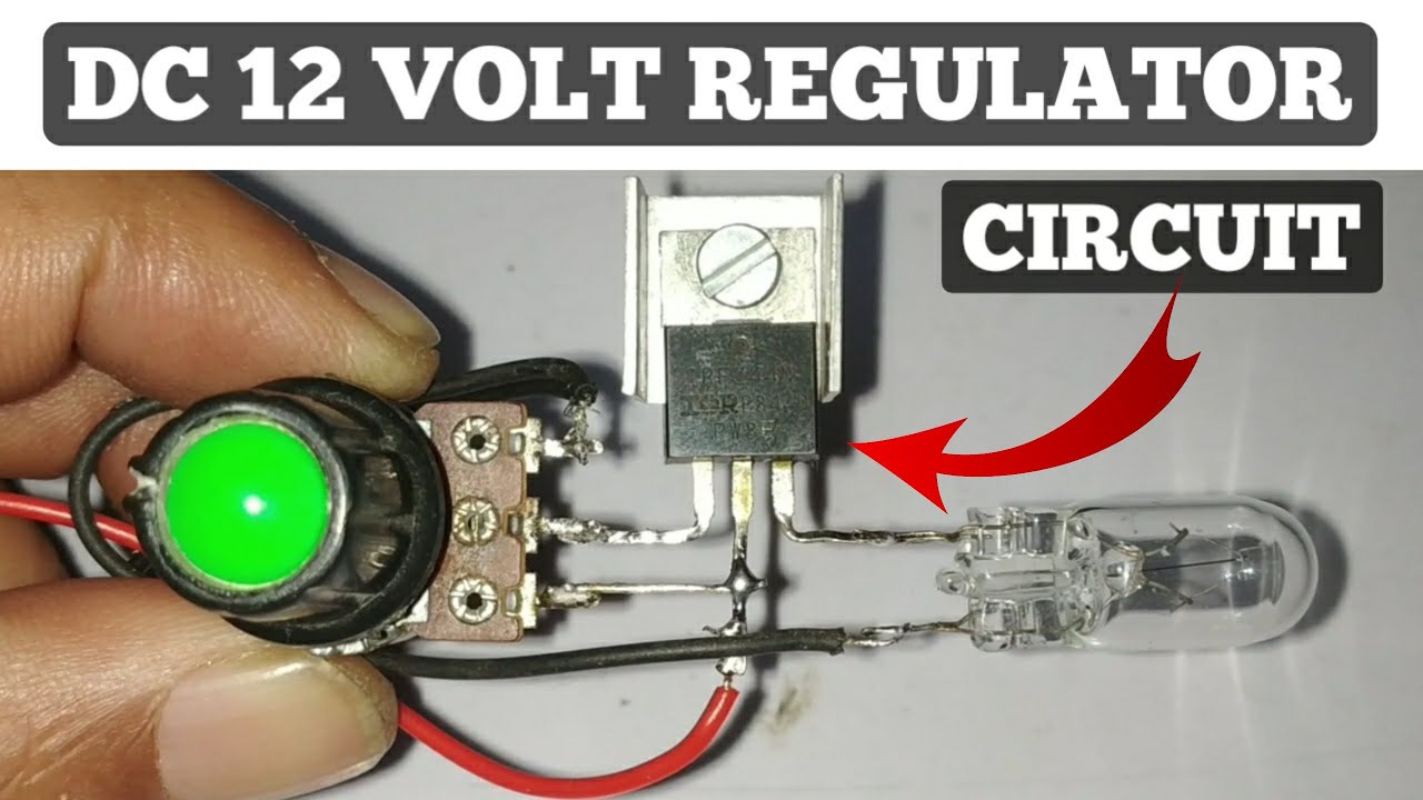 12 Volt Adjustable Regulator circuit || DC Voltage Regulator - YouTube