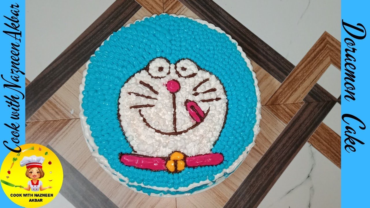 Doraemon Cake || very easy Doraemon Cake Recipe|| Kids Birthday cake ...