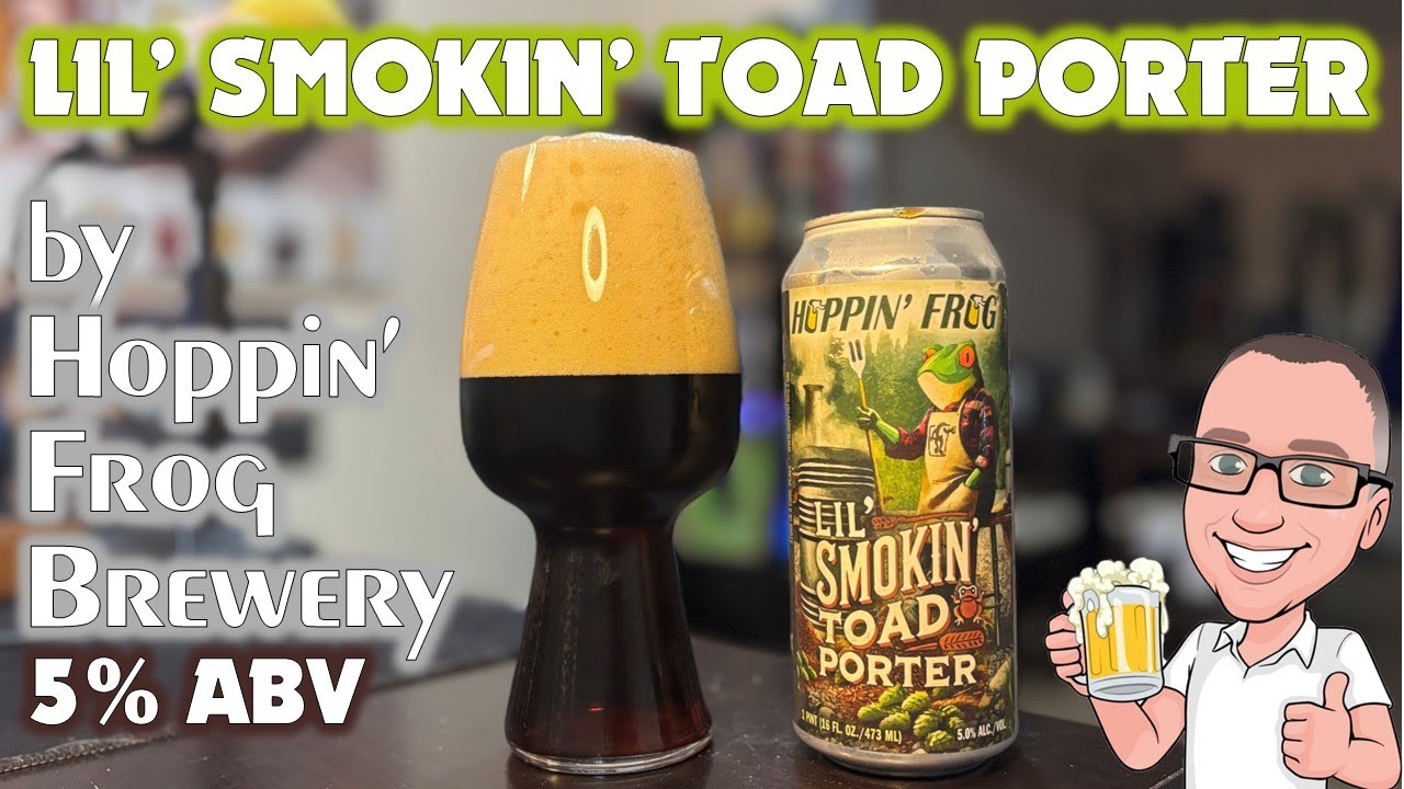 Lil' Toad Smokin' Porter by Hoppin' Frog Brewery (contains no toads ...