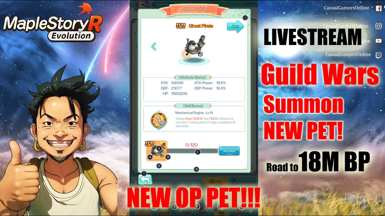 Maplestory R evolution - Road to 18 Million BP and New Pet Summon ...