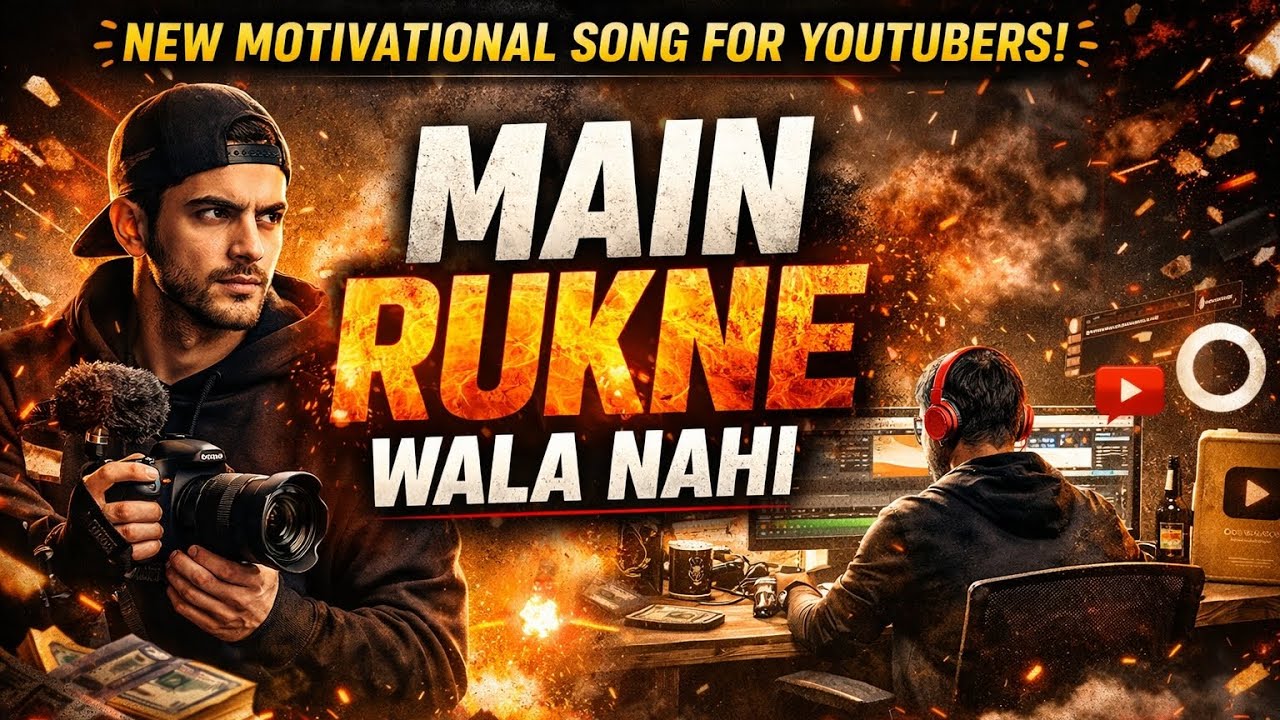 MAIN RUKNE WALA NAHI 🔥 | Motivational Song for YouTubers & Dreamers ...