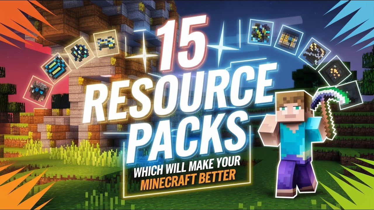 15 Resource Packs which will make your game better || MINECRAFT ...