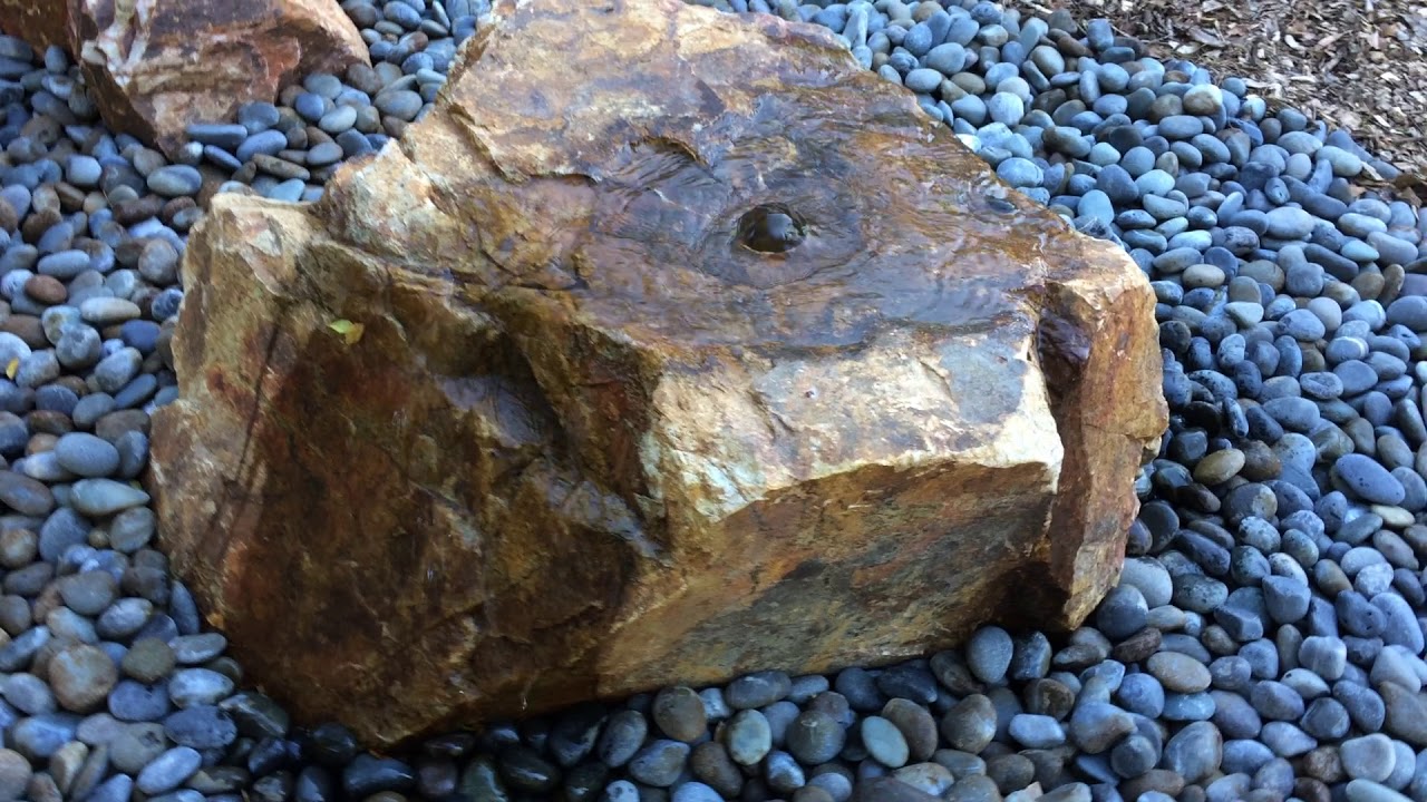 Fountain Rock Bubbler - YouTube