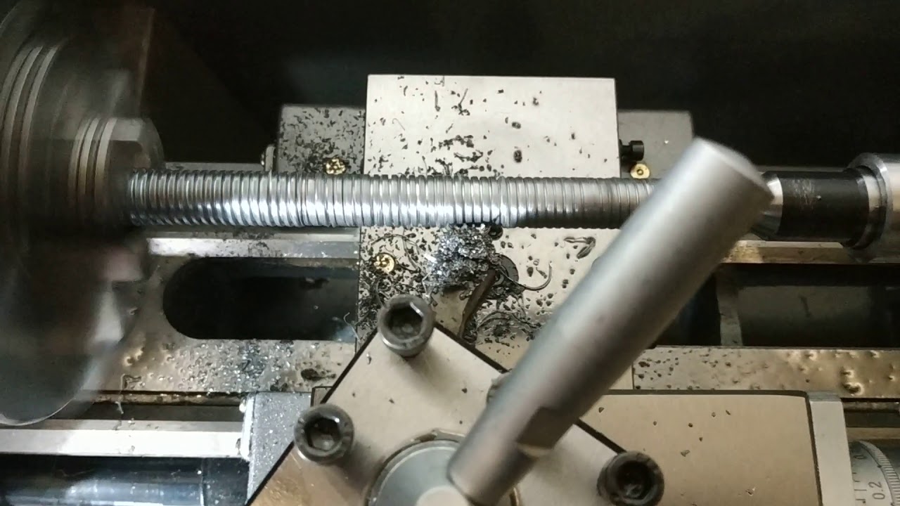 Metal lathe jet bd-7vs first tests 3/3 - YouTube