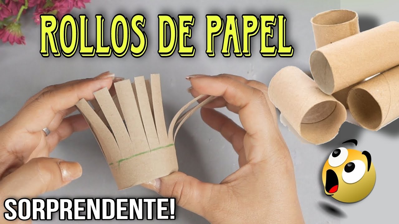 Crea esta Belleza con Un Simple ROLLO DE PAPEL y Sorprende!.👌 ...