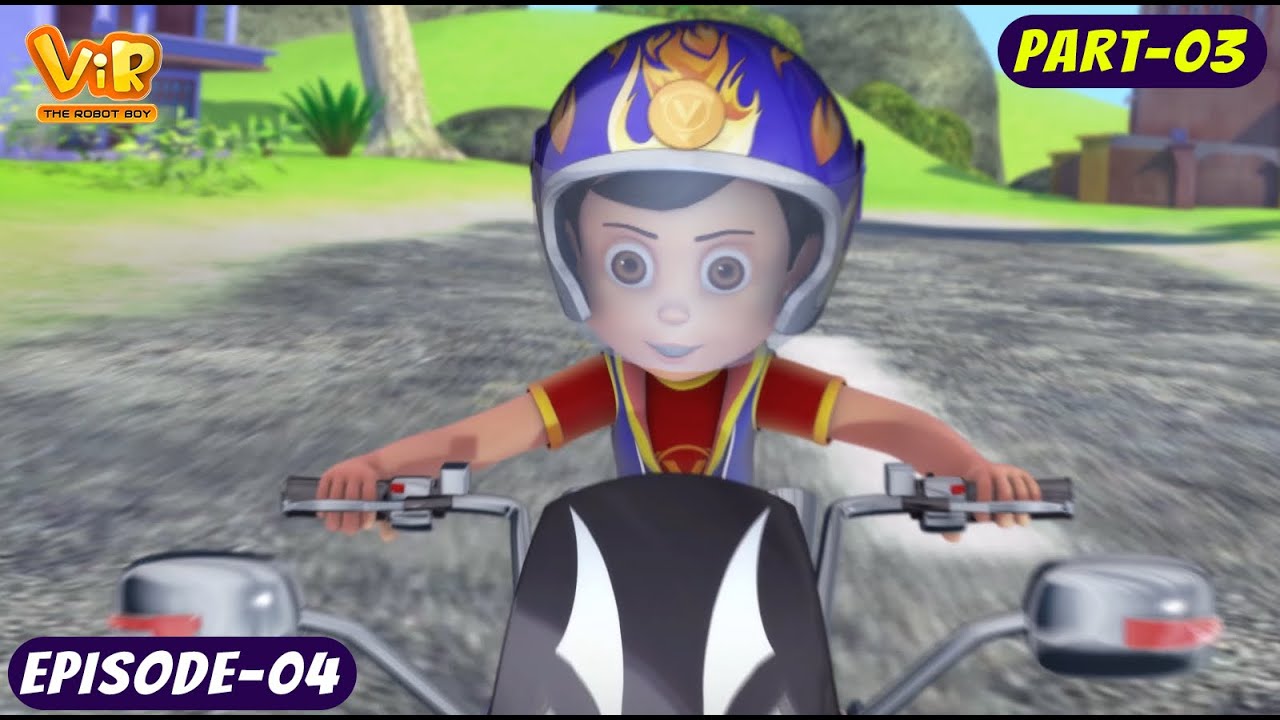 Vir Bike Race | S02E04 | Part 03 | Baby Gintu Part 02 | Vir The Robot ...