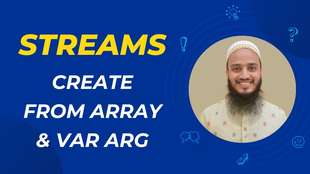 How To Create A Stream From A Vararg Or An Array In Java Streams Youtube 9118