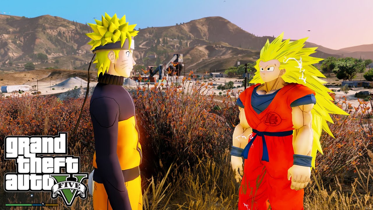 Naruto vs Goku GTA V Steam Mod - YouTube