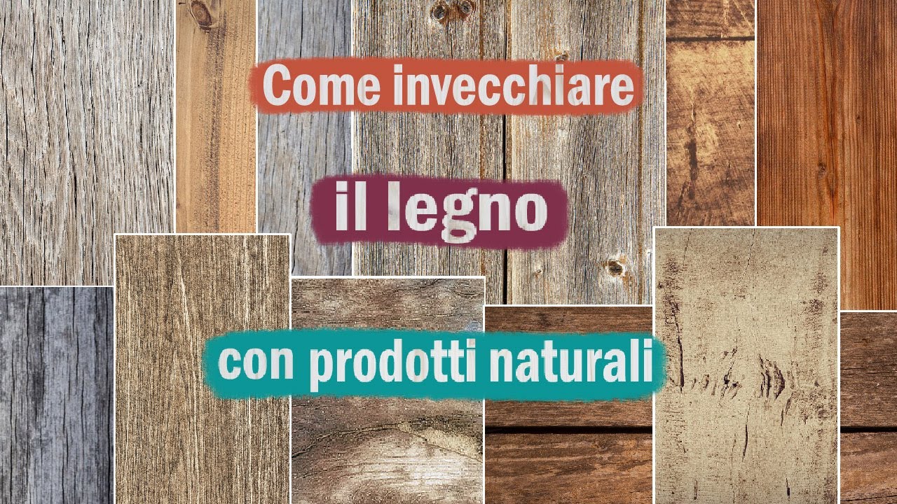 Come invecchiare il legno con prodotti naturali - YouTube