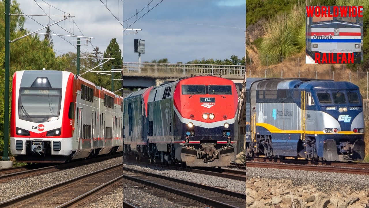 Final Days of CalTrain's Diesel Era (and more) - YouTube