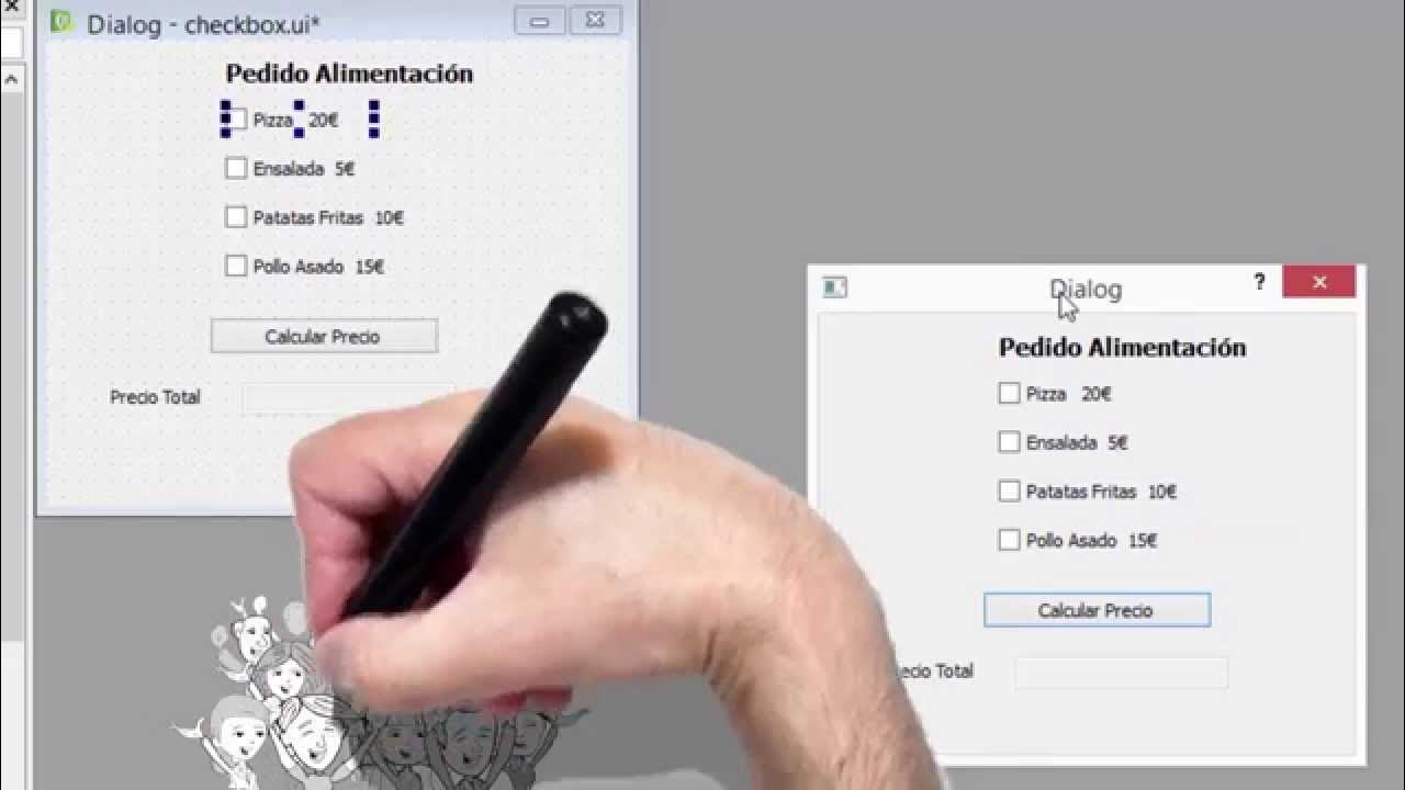 14.- Curso de Python gráfico con PyQT. Widgets CheckBoxes. - YouTube