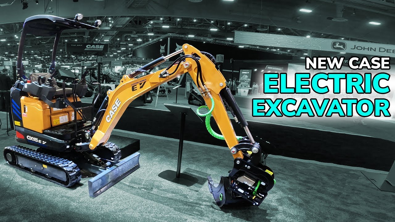 NEW Case Electric Mini Excavator CX15EV | CONEXPO-CON/AGG 2023 - YouTube