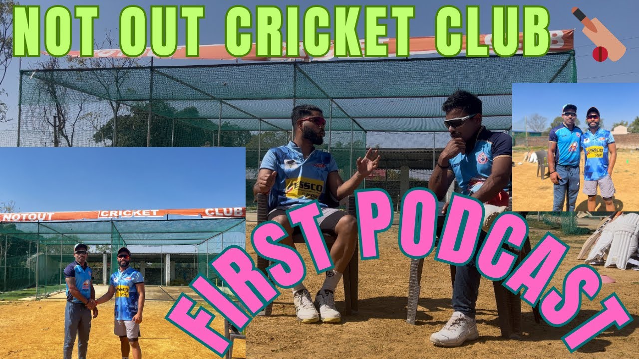 !!FIRST PODCAST AT NOT OUT CRICKET CLUB RANCHI🤩😇!HOW AND WHAT TO ...