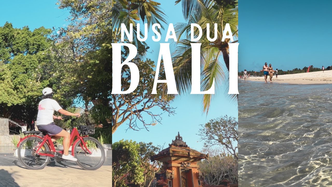 BALI Vlog Must do NUSA DUA | Beach walk, Shopping food Bali Collection ...