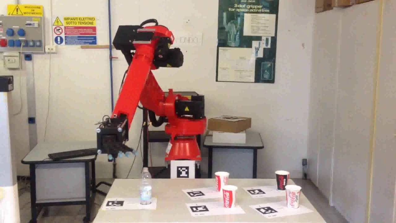 Industrial Robot Manipulation based on AR Marker detection - YouTube