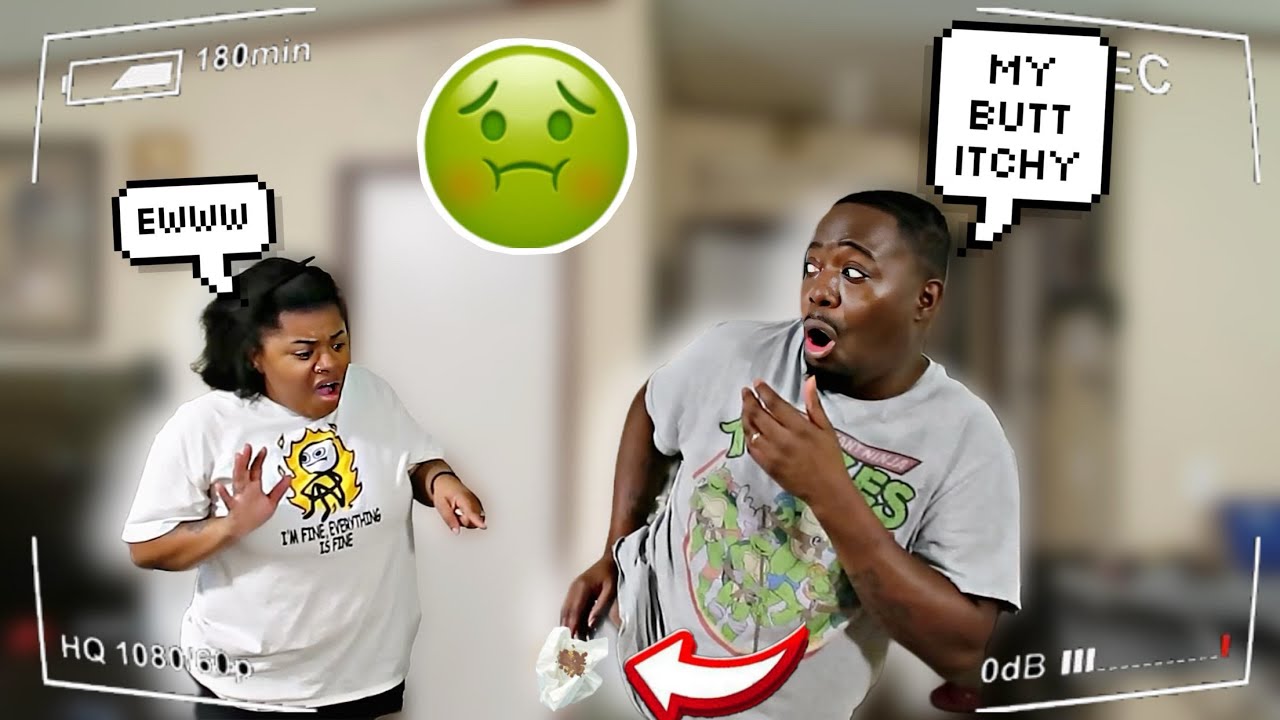 SCRATCHING MY BUTT ON A CHAIR TO SEE MY WIFE REACTION *HILARIOUS* - YouTube