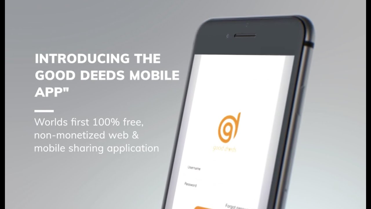 Introducing the Good Deeds Web & Mobile App - YouTube