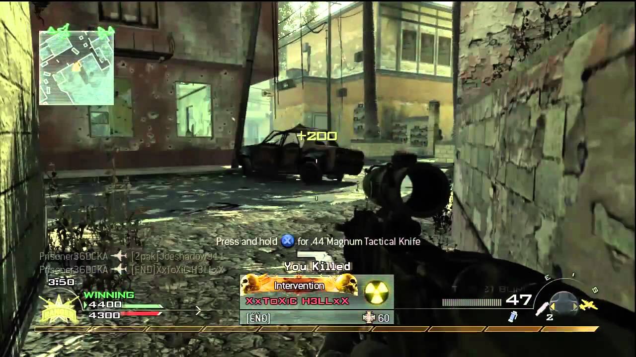 Call of Duty MW2 - My Riot Shield Hack - YouTube