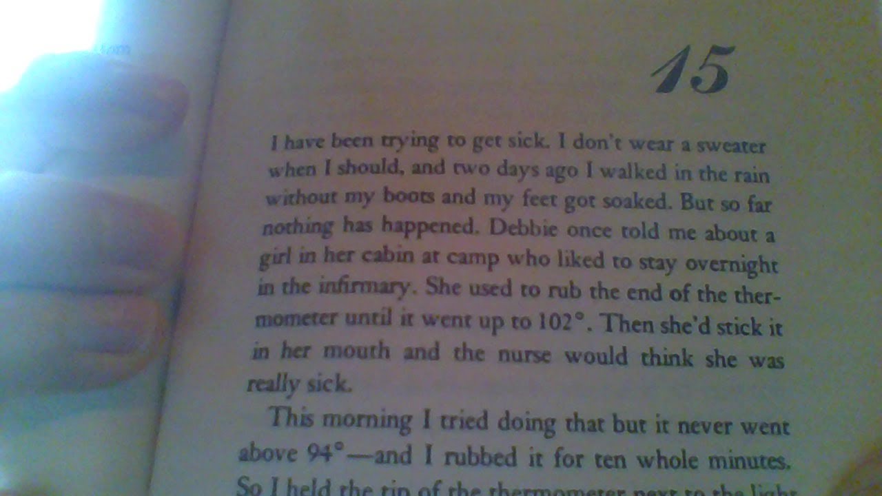 It's Not the End of the World by Judy Blume chapters 15 and 16 - YouTube