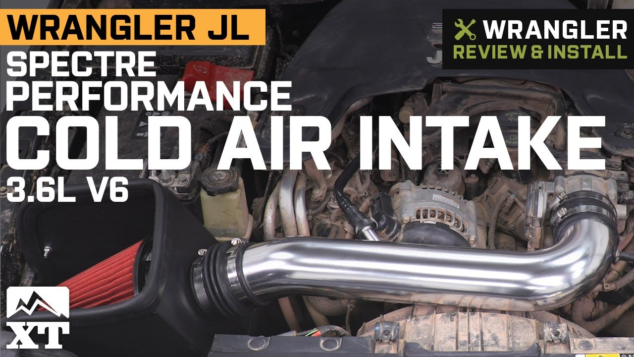 Jeep Wrangler JL 3.6L Spectre Performance Cold Air Intake - Polished ...